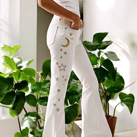 Free People | Jeans | Free People X Driftwood Nwt Farrah Moon Stars ...